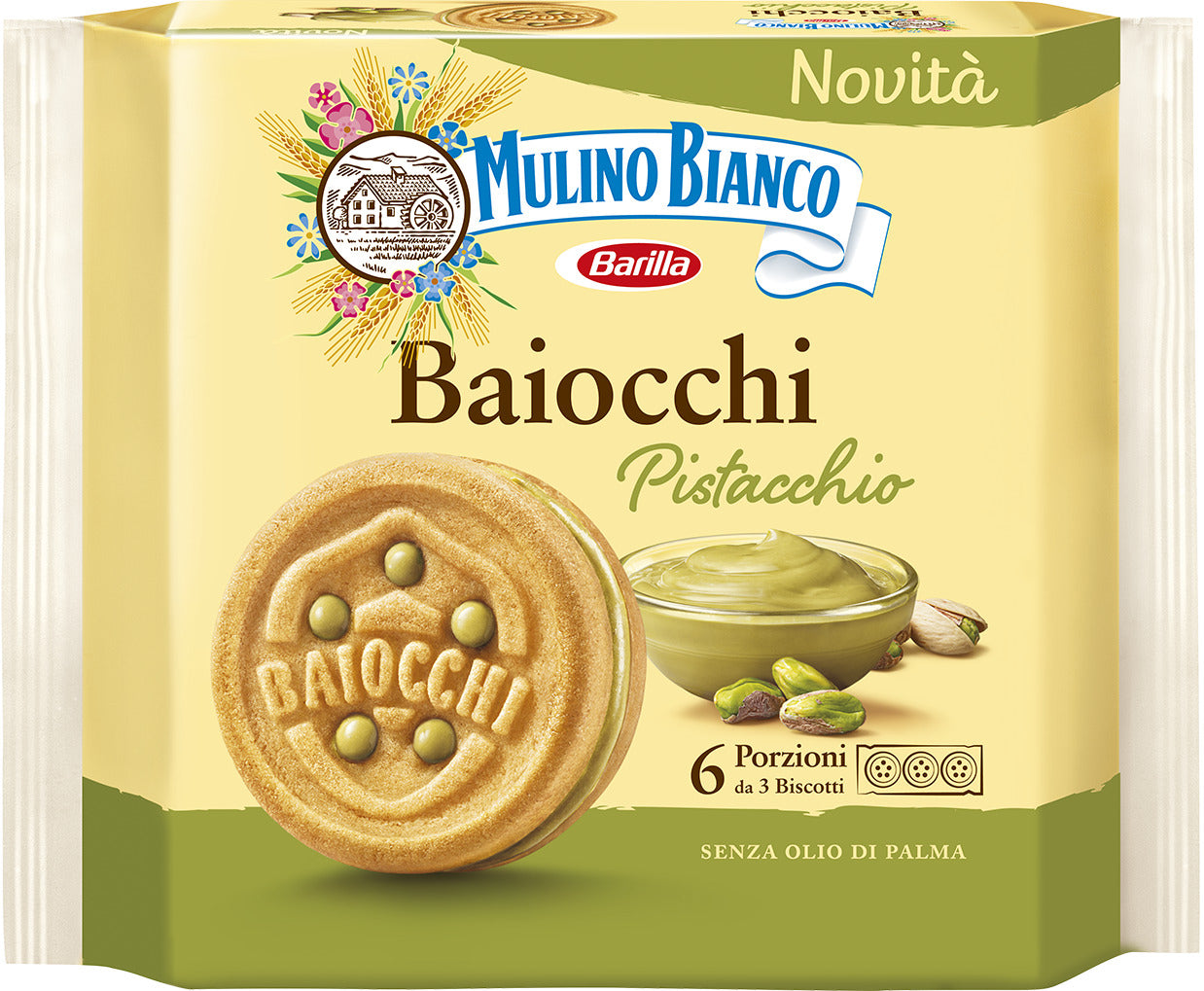 MULINO BIANCO ITALY LIMITED EDITION PISTACHIO BISCUITS T6 168G 9PZ – MB Global Food